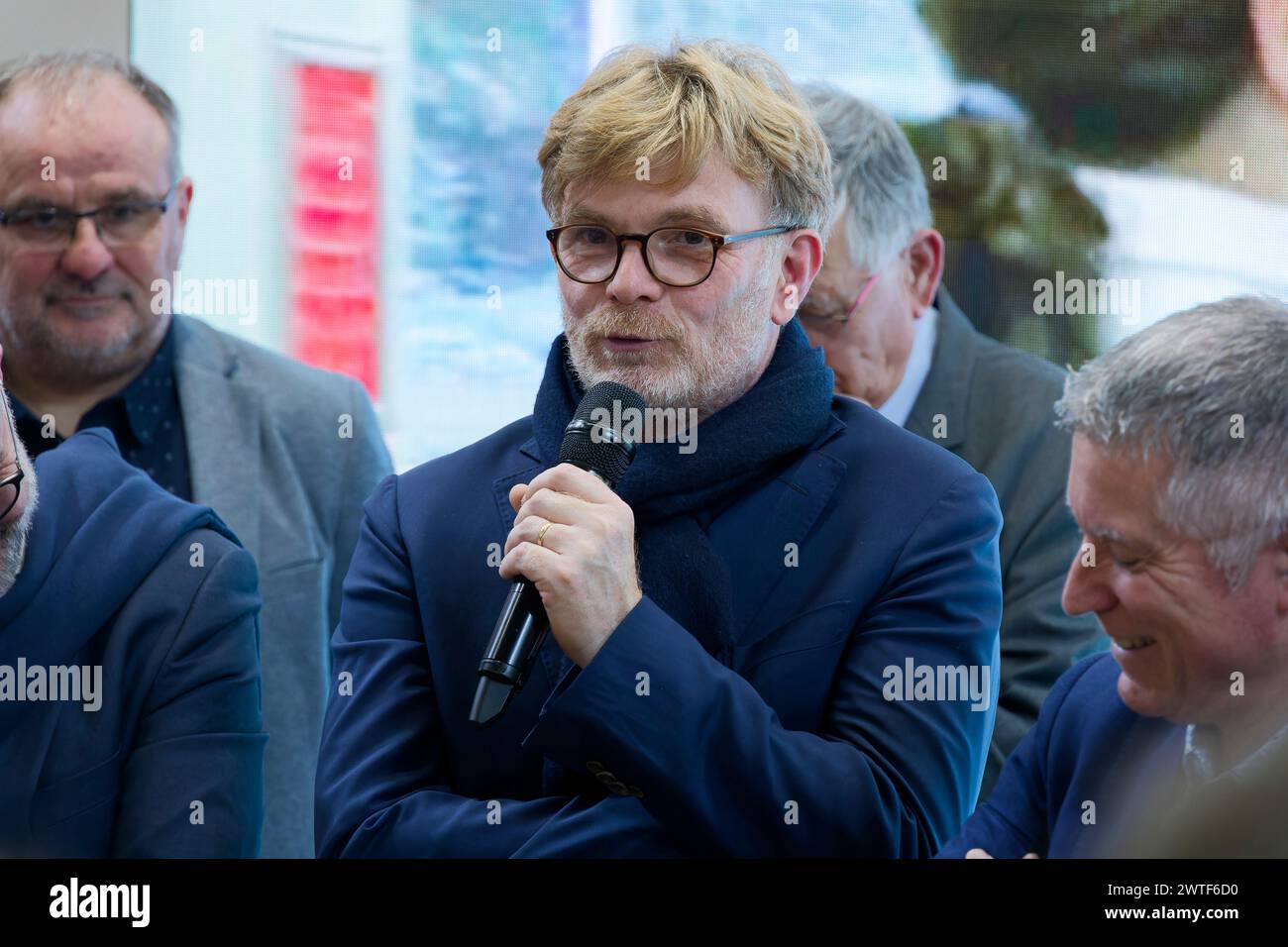 Paris, France. 1st Mar, 2024. Minister of Agriculture Marc Fesneau ...