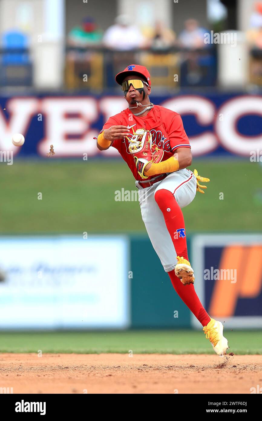 LAKELAND, FL - MARCH 16: Philadelphia Phillies Second Baseman Starlyn ...
