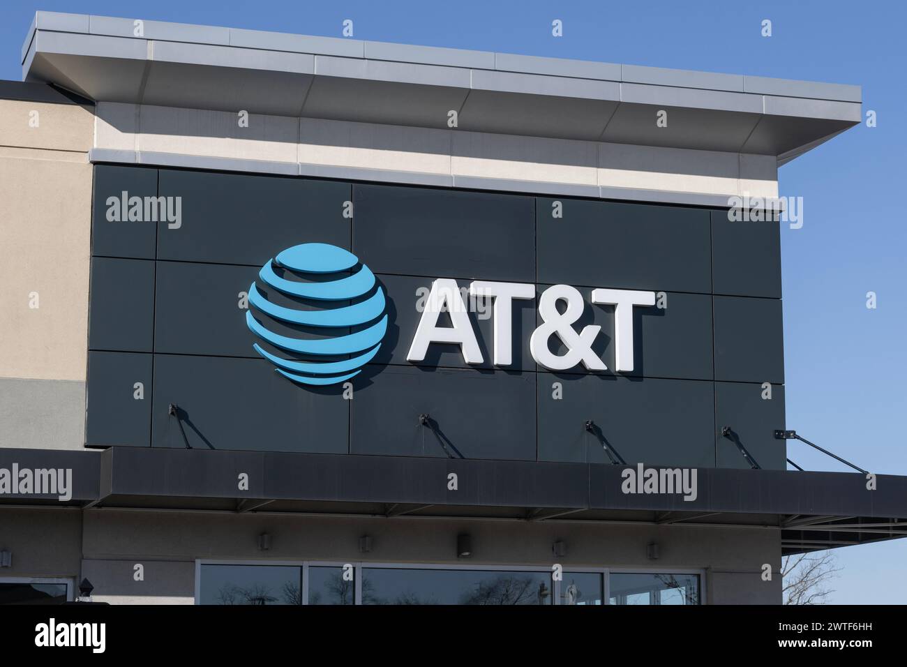 Indianapolis - March 16, 2024: AT&T cell phone retail store. AT&T ...