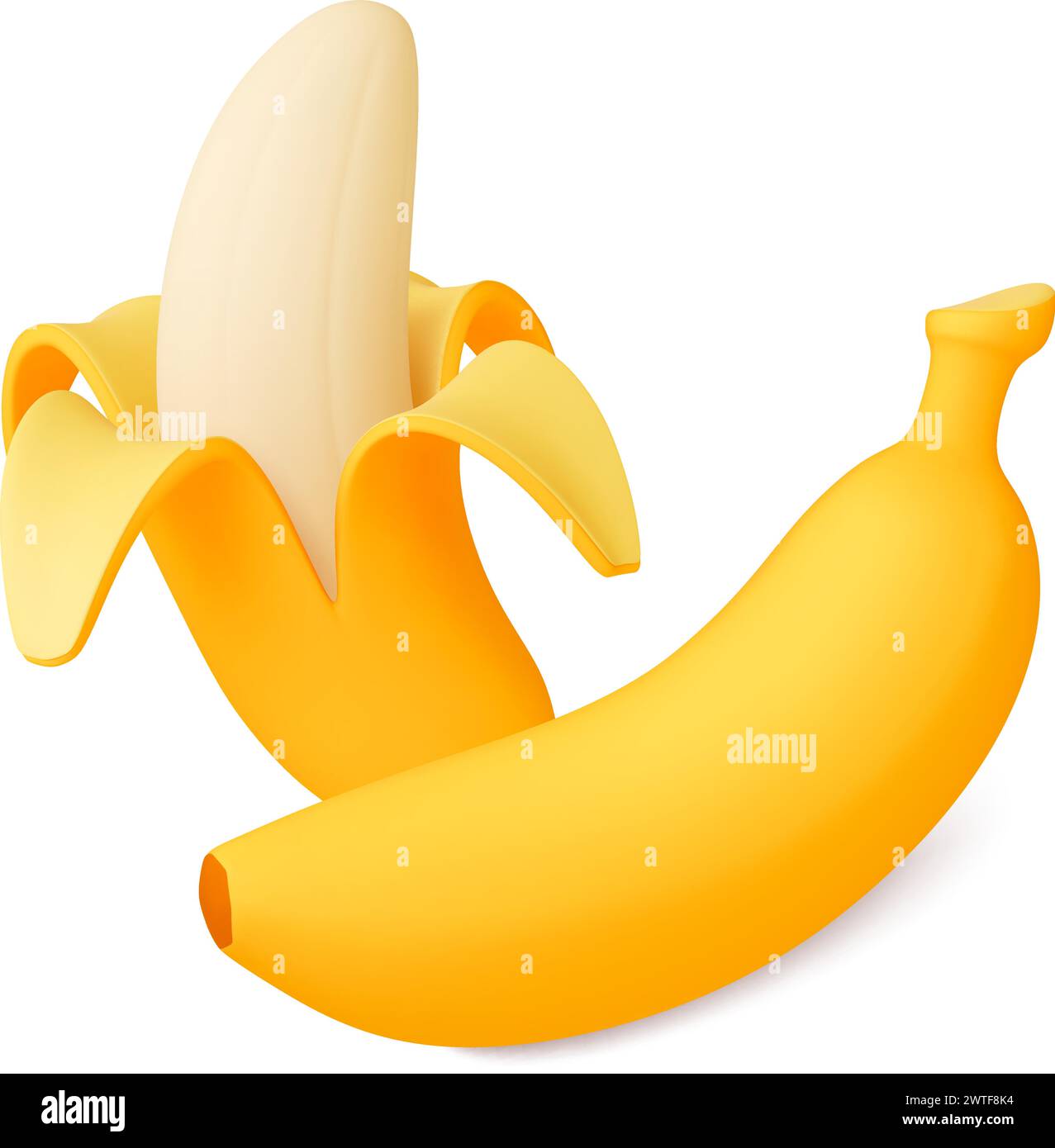 Clean banana icon cartoon Cut Out Stock Images & Pictures - Alamy