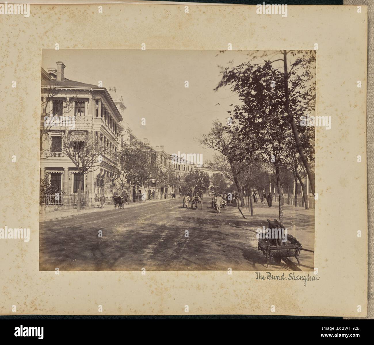 The Bund. Shanghai. Unknown, photographer 1875–1897 A number of people ...