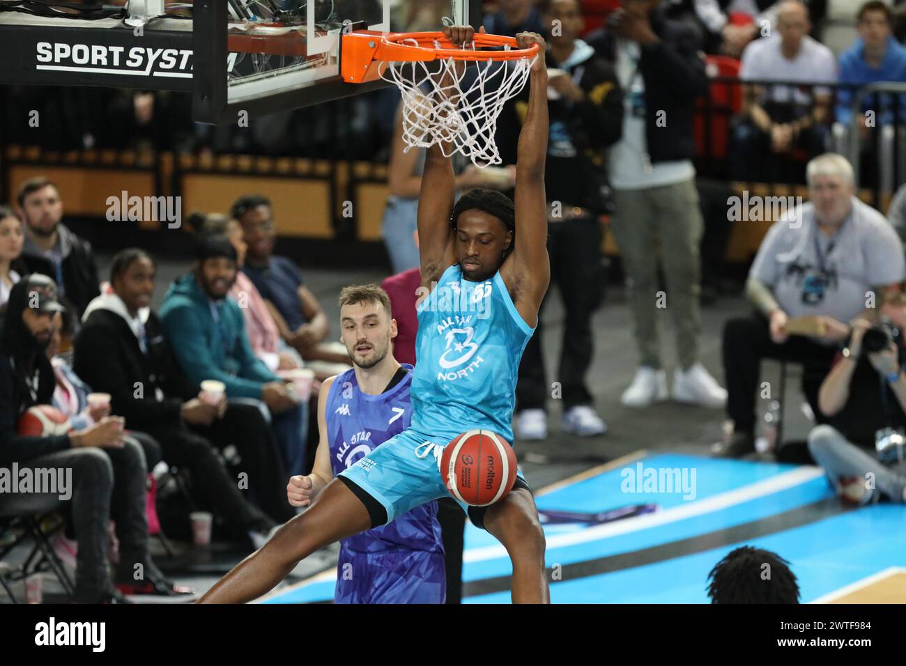 London, UK. 17th Mar, 2024. Larry Austin Jr of Men North All-Stars ...