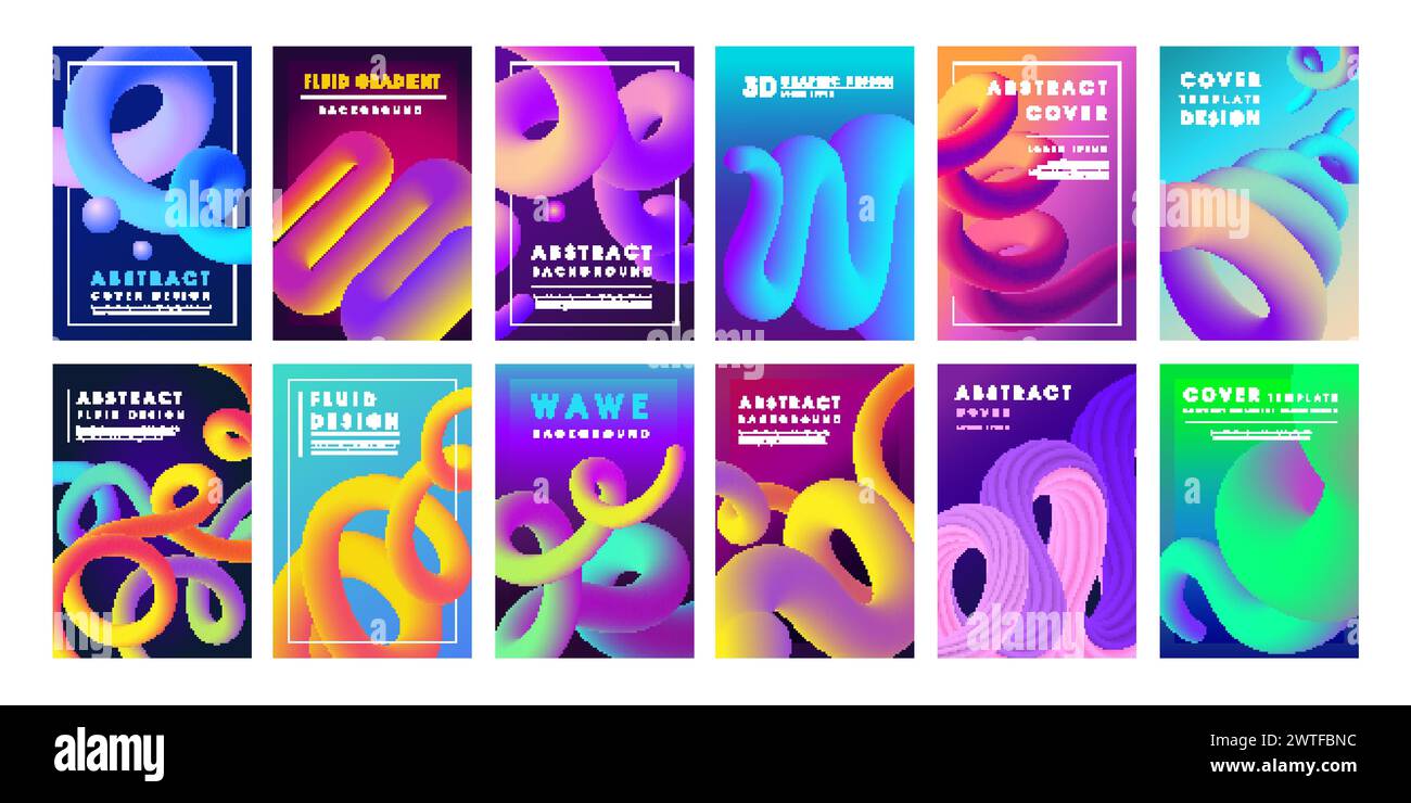 Modern abstract poster. Placard design with colored stylized gradient ...