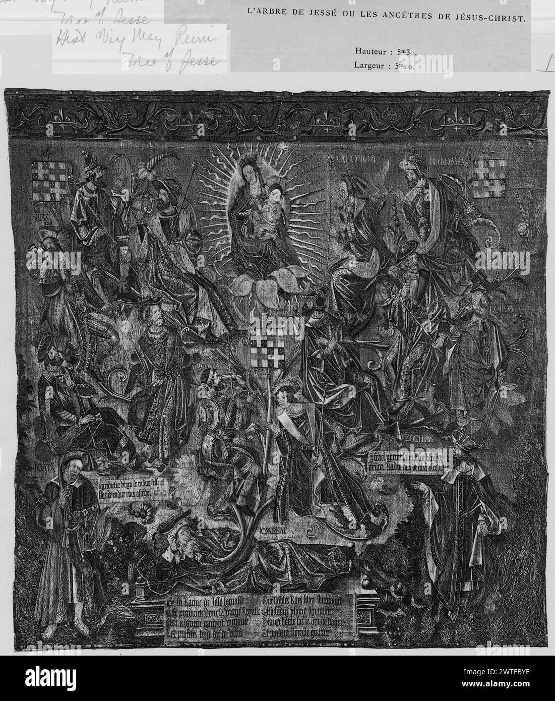 Tree of Jesse. unknown c. 1505-1535 Tapestry Dimensions: H 5.30 x W 5. ...