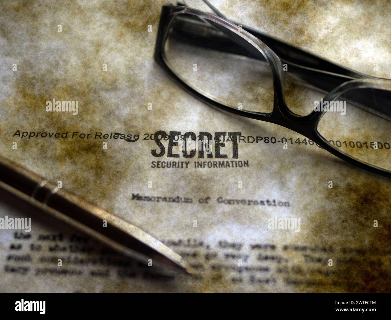 Unclassified document stamp hi-res stock photography and images - Alamy