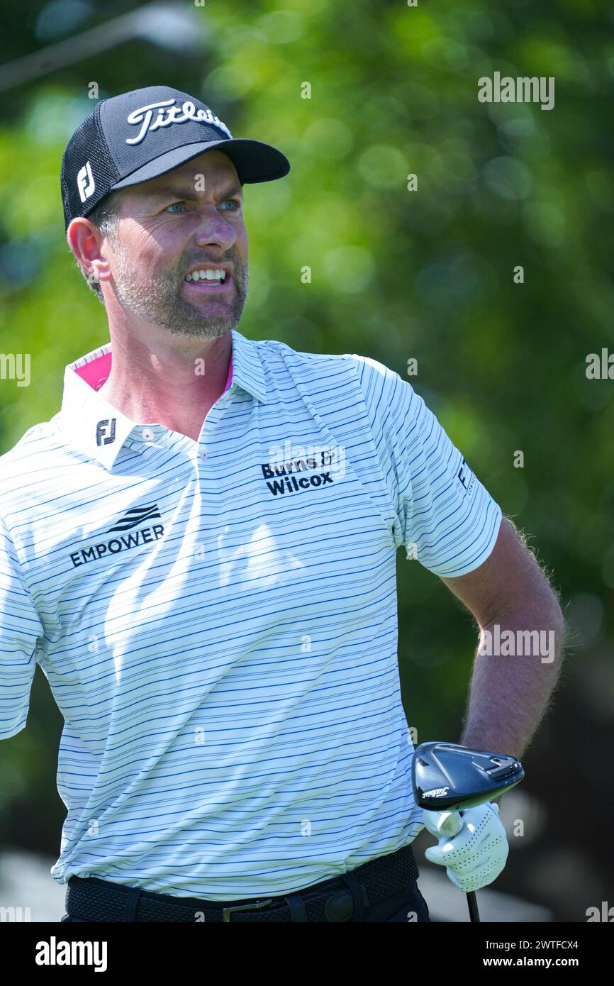Orlando, Florida, USA, March 10, 2024, Webb Simpson During the 2024 ...