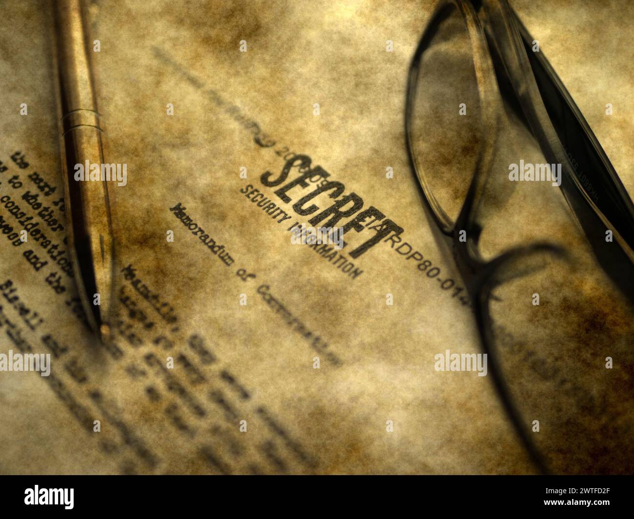 Unclassified document stamp hi-res stock photography and images - Alamy