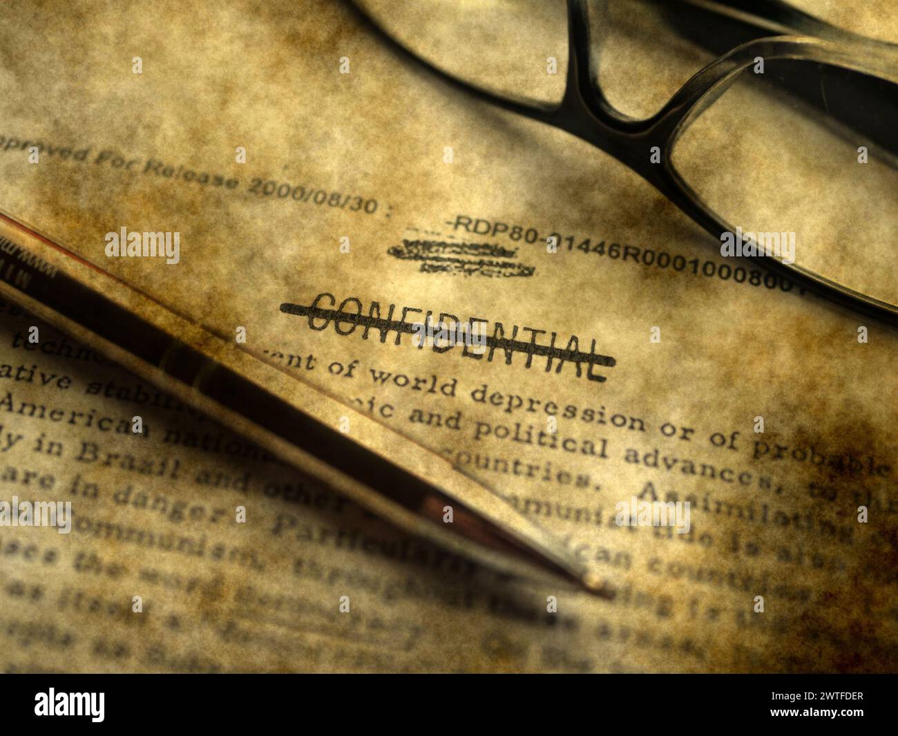Unclassified document stamp hi-res stock photography and images - Alamy