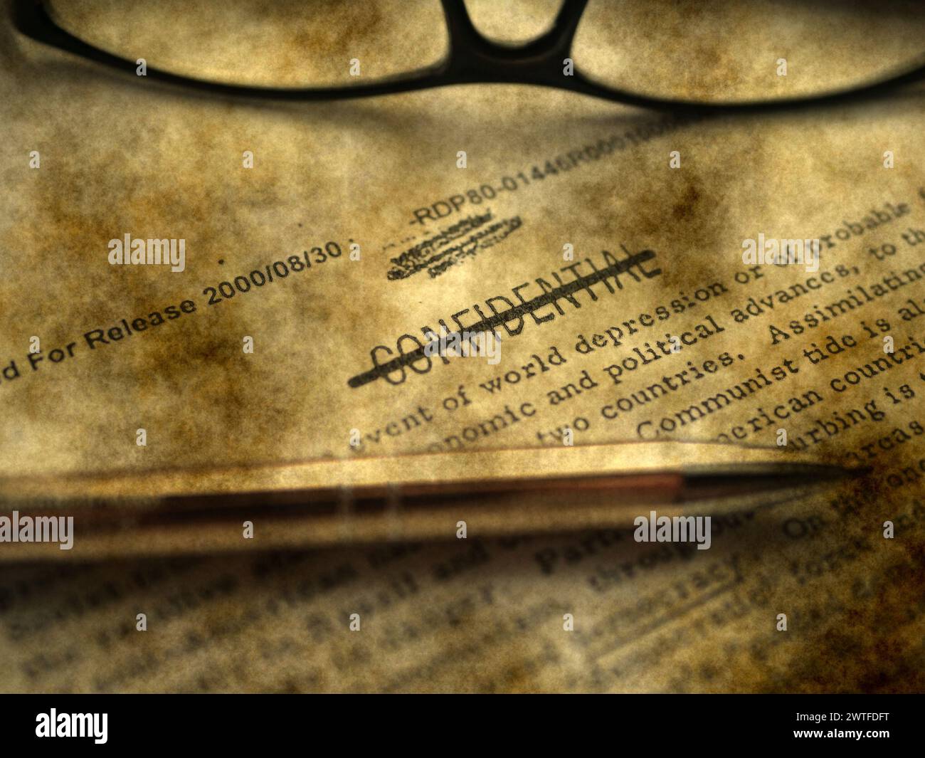 Unclassified document stamp hi-res stock photography and images - Alamy