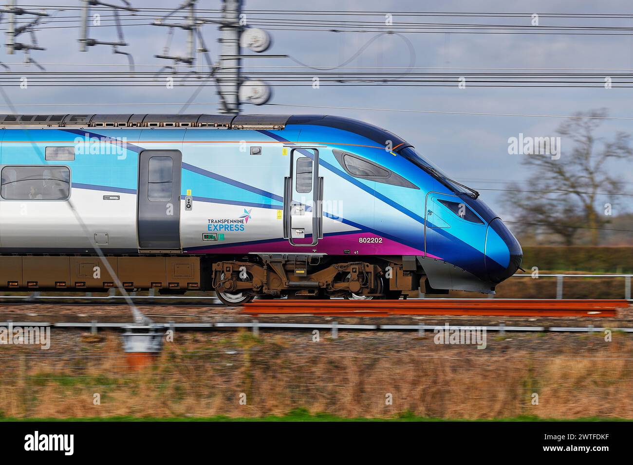 Transpennine Express Azuma Train passing through Colton Junction,North ...