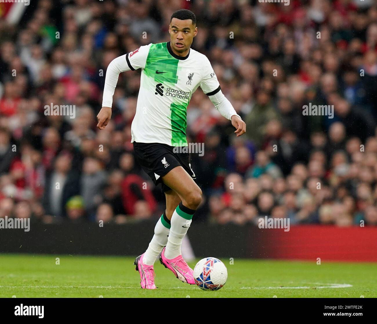 Manchester, UK. 17th Mar, 2024. Cody Gapko of Liverpool during The FA ...