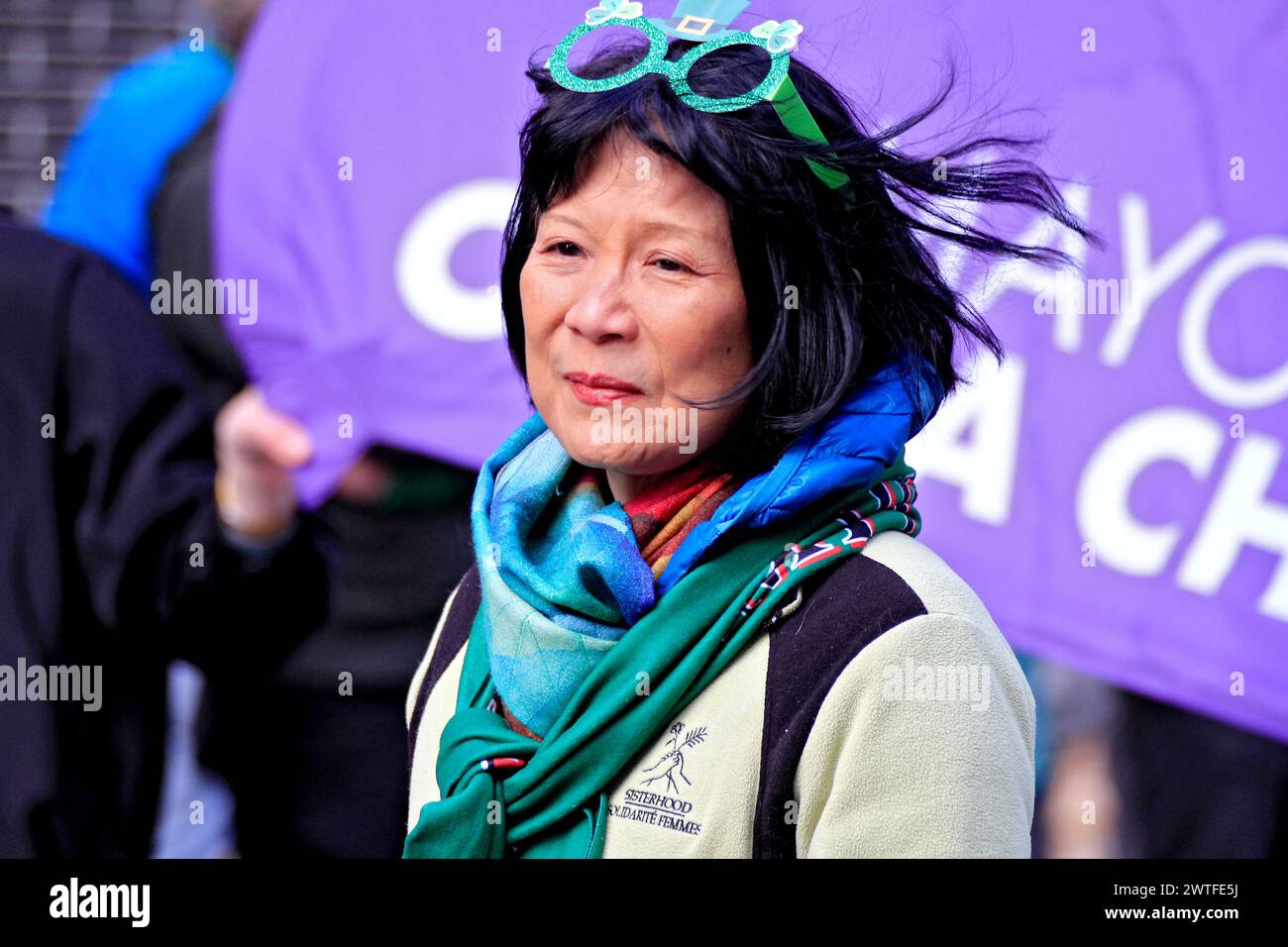 Toronto, Canada. 17th Mar, 2024. Toronto Mayor Olivia Chow is walking ...