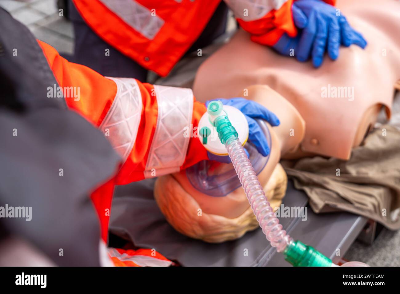 Schwabmünchen, Bavaria, Germany - March 17, 2024: Paramedics from the ...