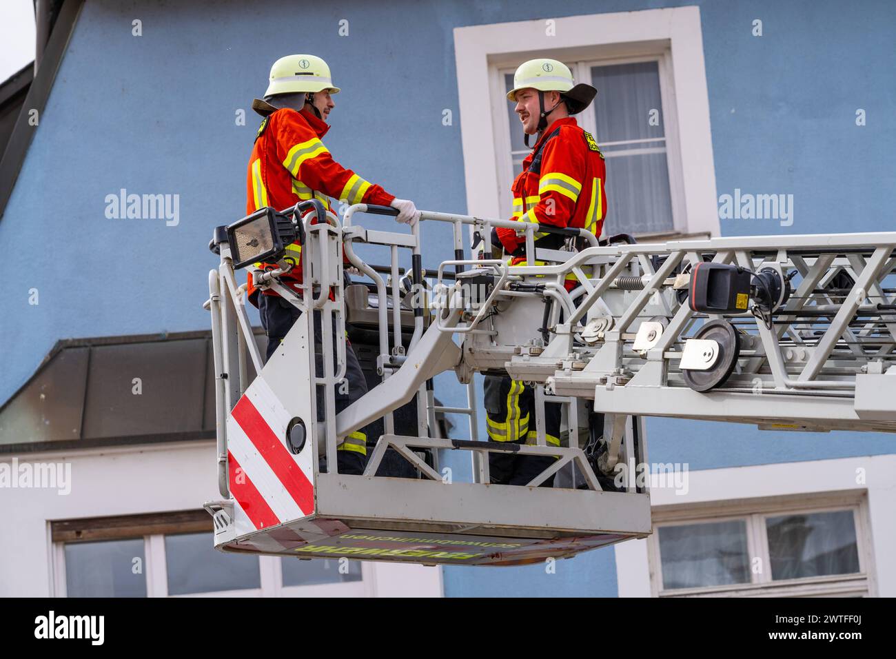 Schwabmünchen, Bavaria, Germany - March 17, 2024: Schwabmünchen Fire ...