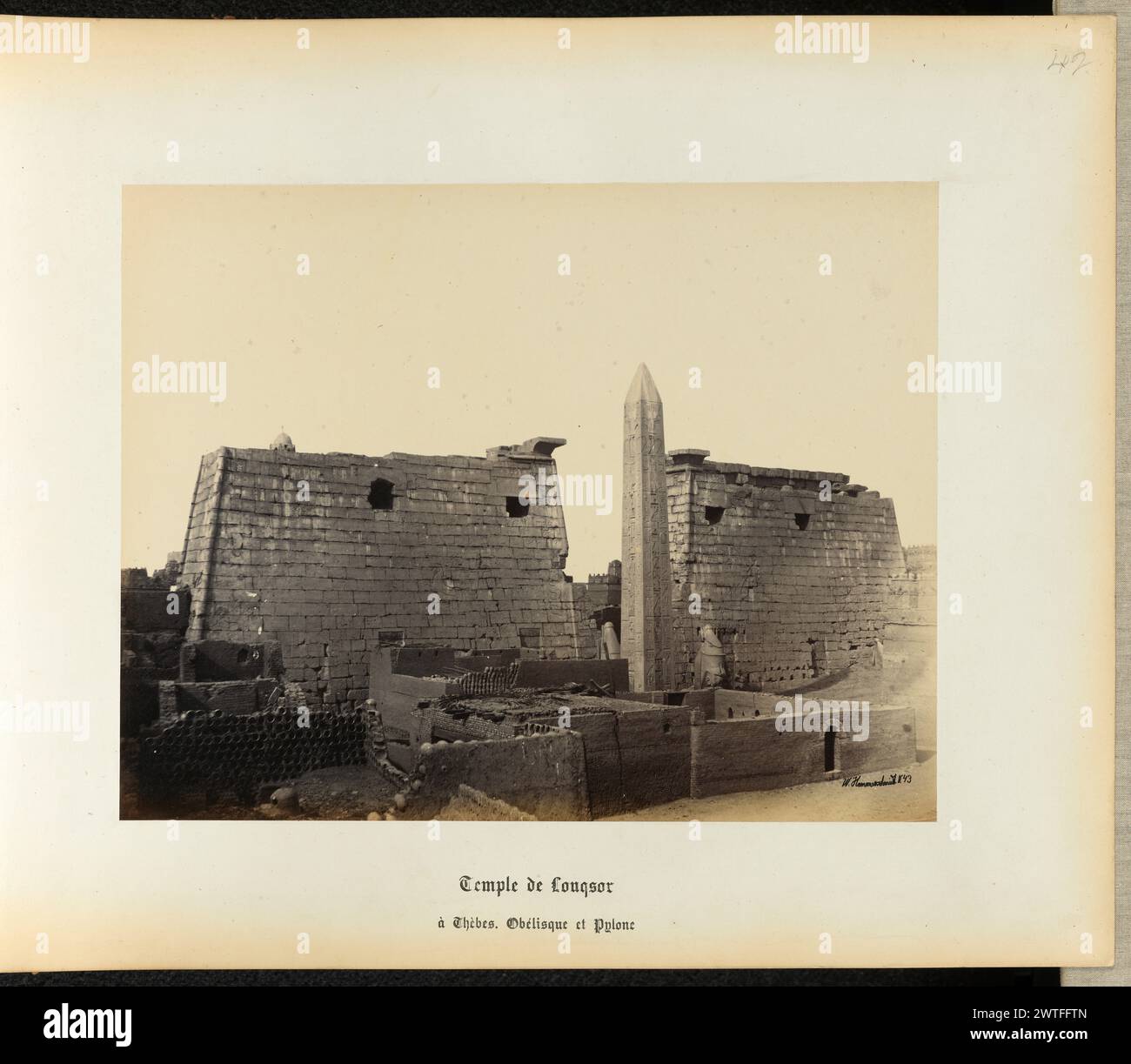 Luxor Temple. Wilhelm Hammerschmidt, photographer (German, born Prussia ...