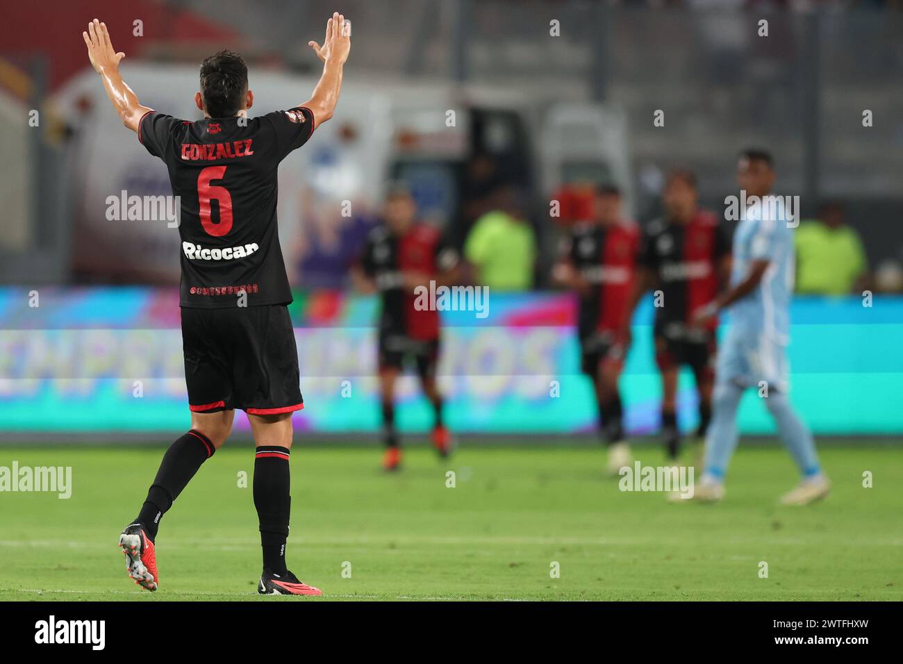 Lima, Peru. 14th Mar, 2024. Leonel Gonzalez of Melgar during the Torneo ...