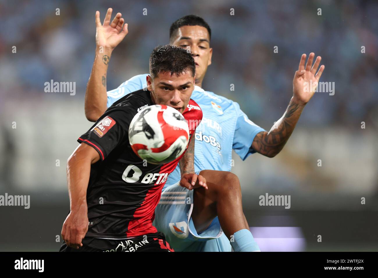 Lima, Peru. 14th Mar, 2024. Jefferson Caceres of Melgar during the ...