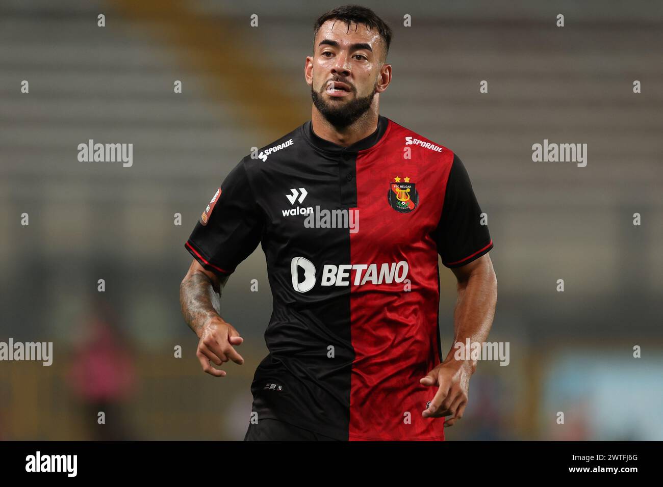 Lima, Peru. 14th Mar, 2024. Brian Blando of Melgar during the Torneo ...