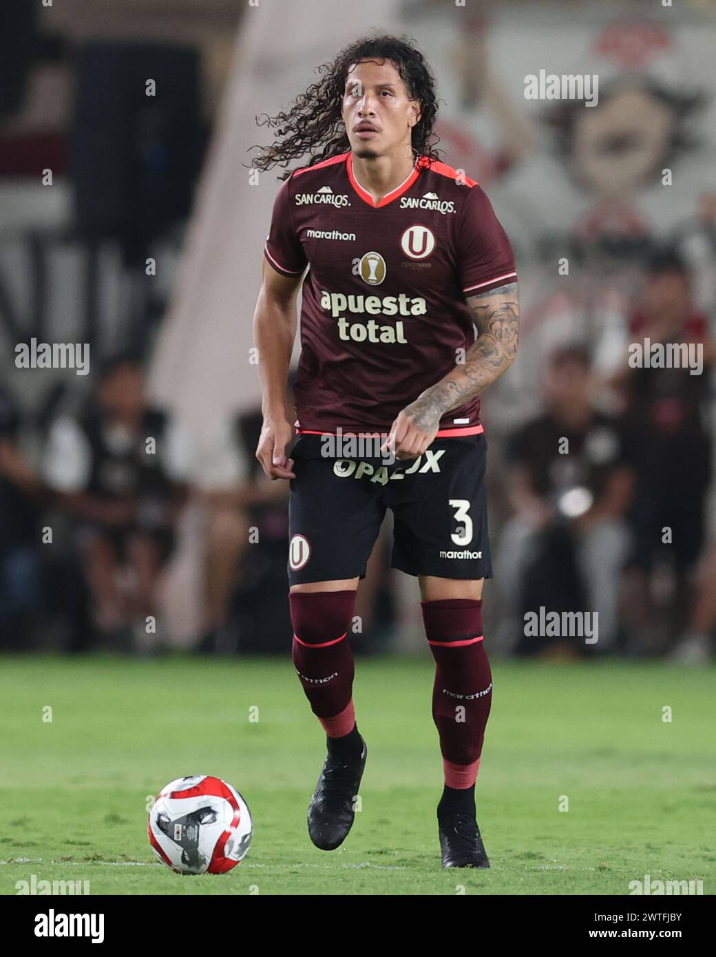 Lima, Peru. 13th Mar, 2024. Williams Riveros of Universitario de ...