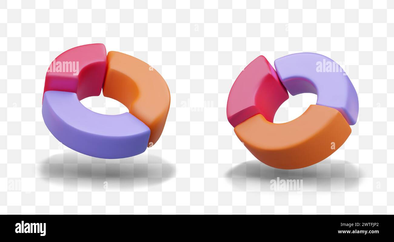 Donut chart Stock Vector Images - Alamy