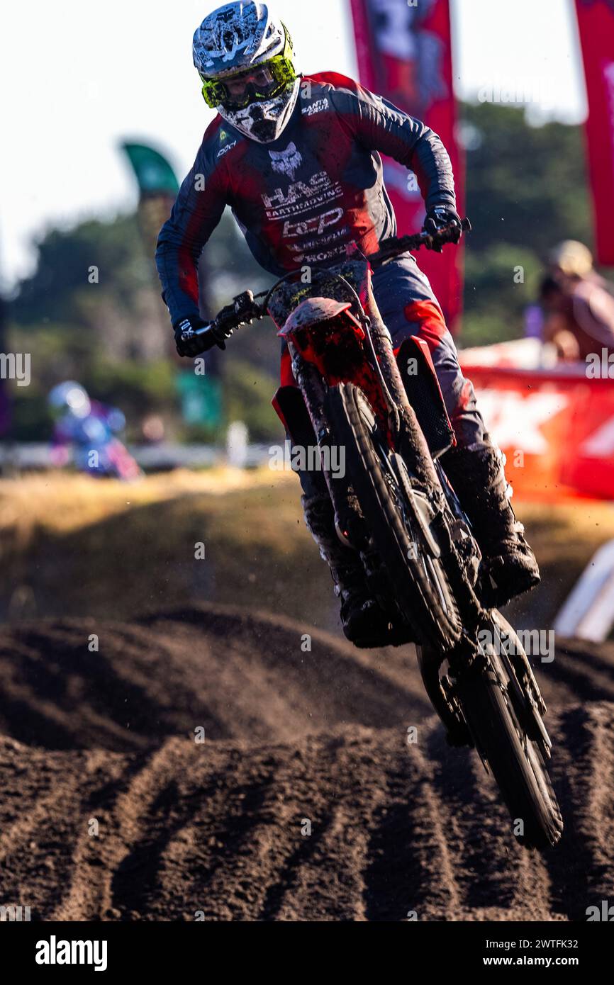 Wonthaggi, Australia, 17 March, 2024. MX3 rider during the Penrite ...