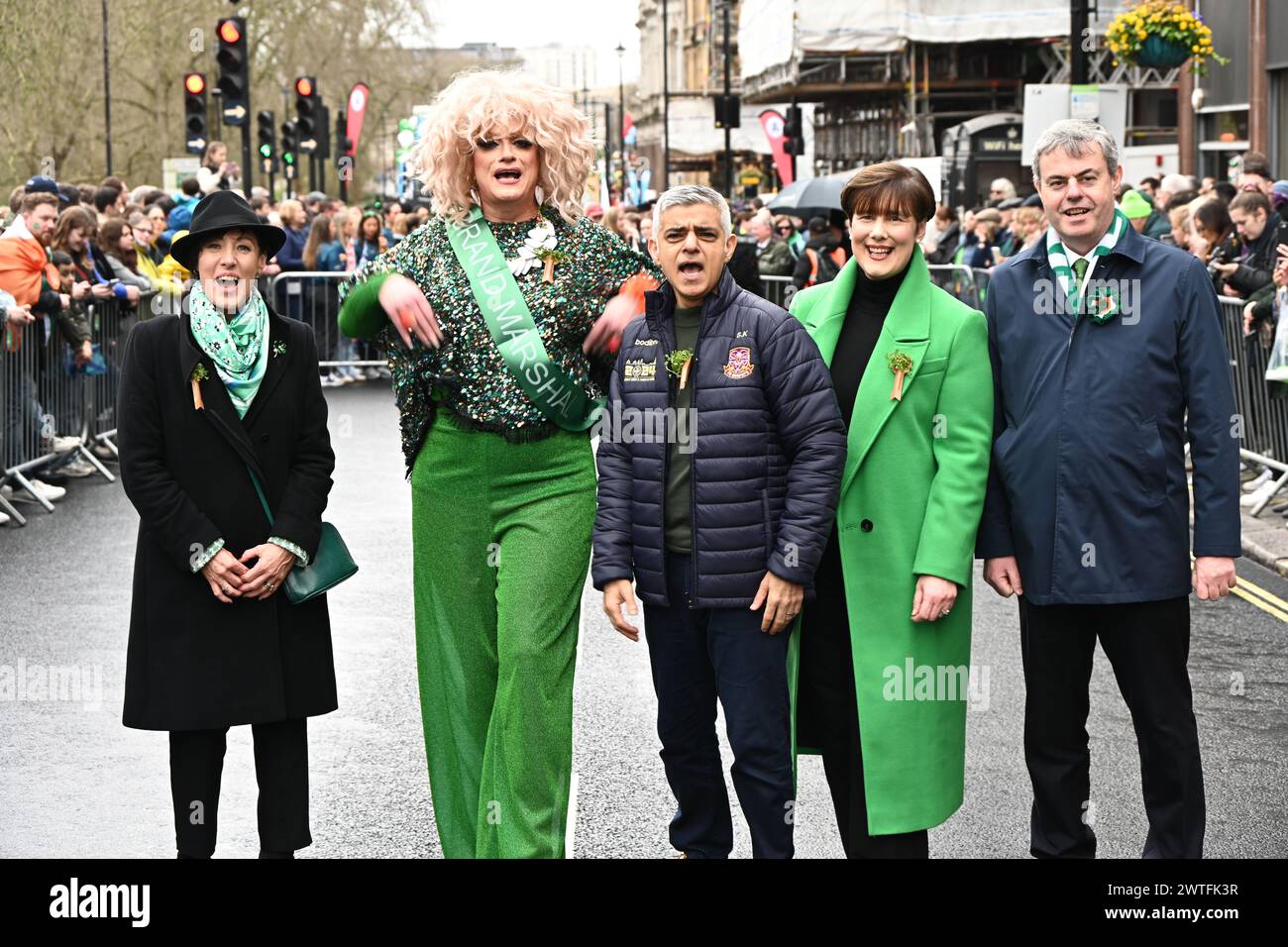 London, UK. 17th Mar, 2024. Panti Bliss, Sadiq Khan and the Minister ...