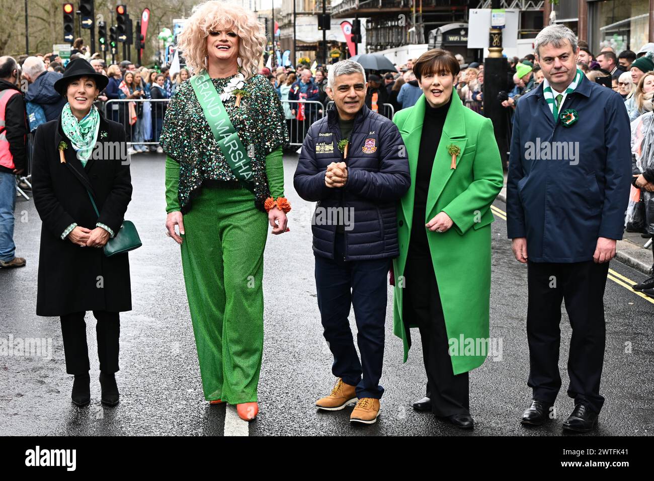 London, UK. 17th Mar, 2024. Panti Bliss, Sadiq Khan and the Minister ...