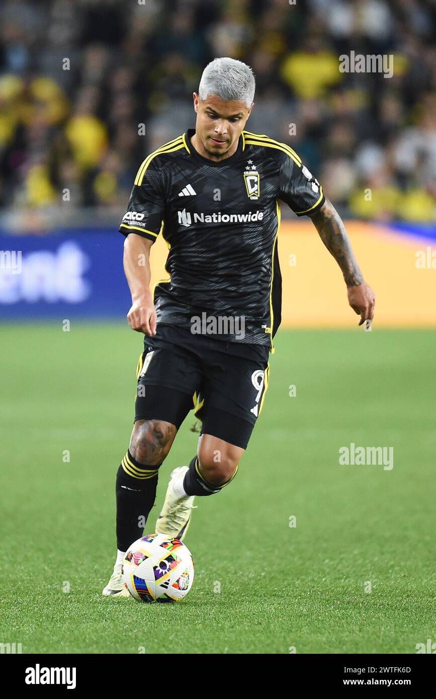 Columbus, Ohio, USA. 16th Mar, 2024. Columbus Crew forward Cucho HernÃ ...