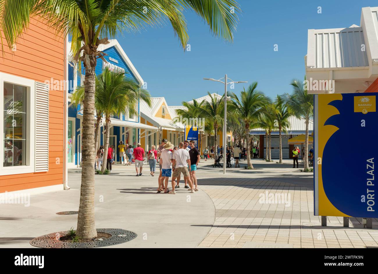 NASSAU, BAHAMAS - January 31, 2024: With a population of 260,000 ...