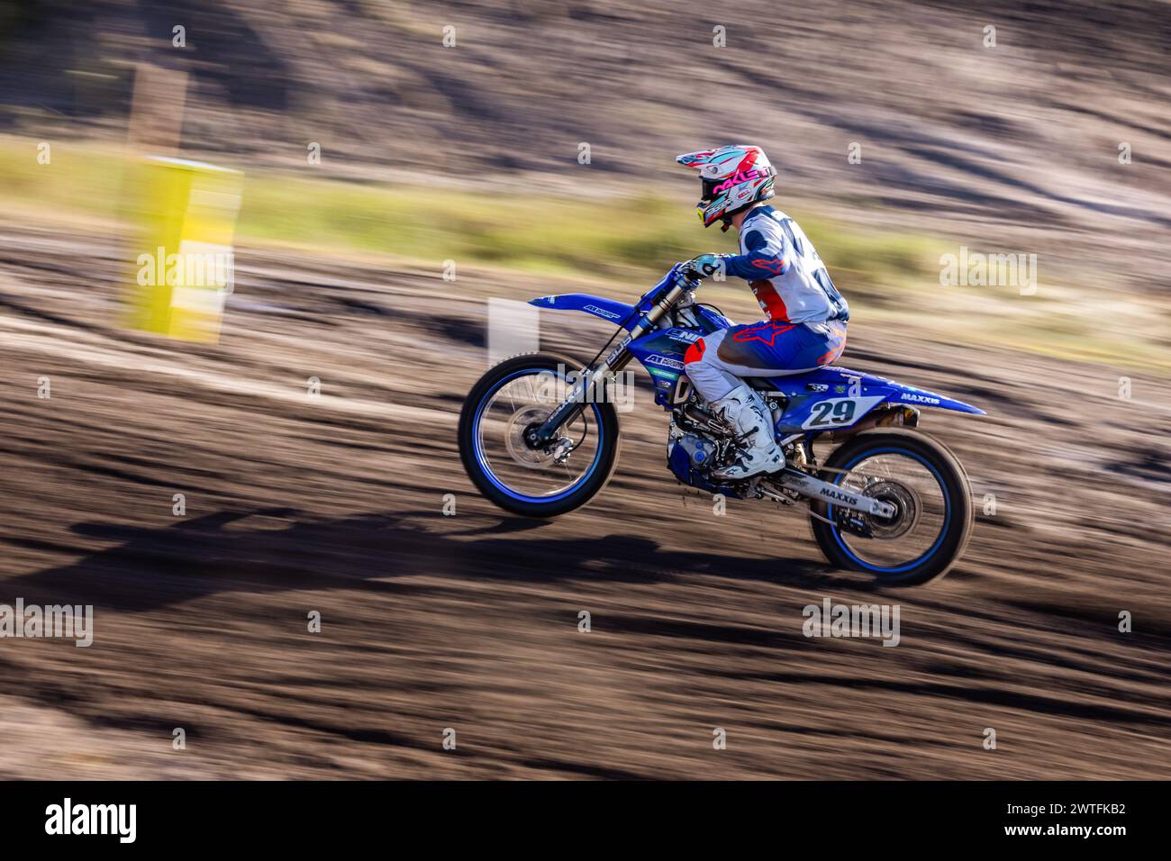 Wonthaggi, Australia, 17 March, 2024. Navrin Grothues of QLD driving ...