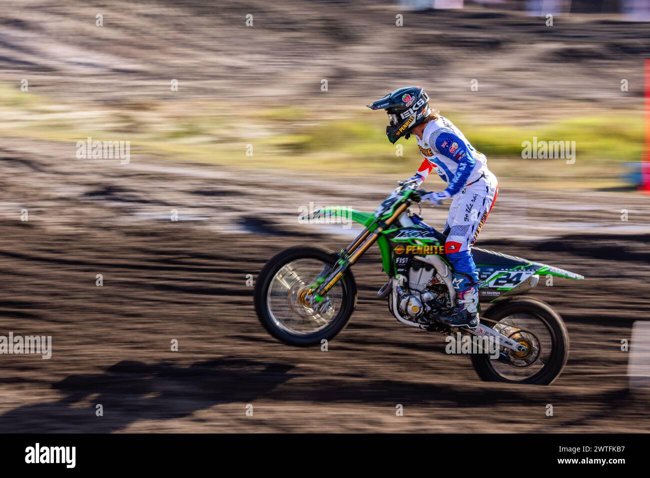 Wonthaggi, Australia, 17 March, 2024. Brett Metcalfe of SA driving ...
