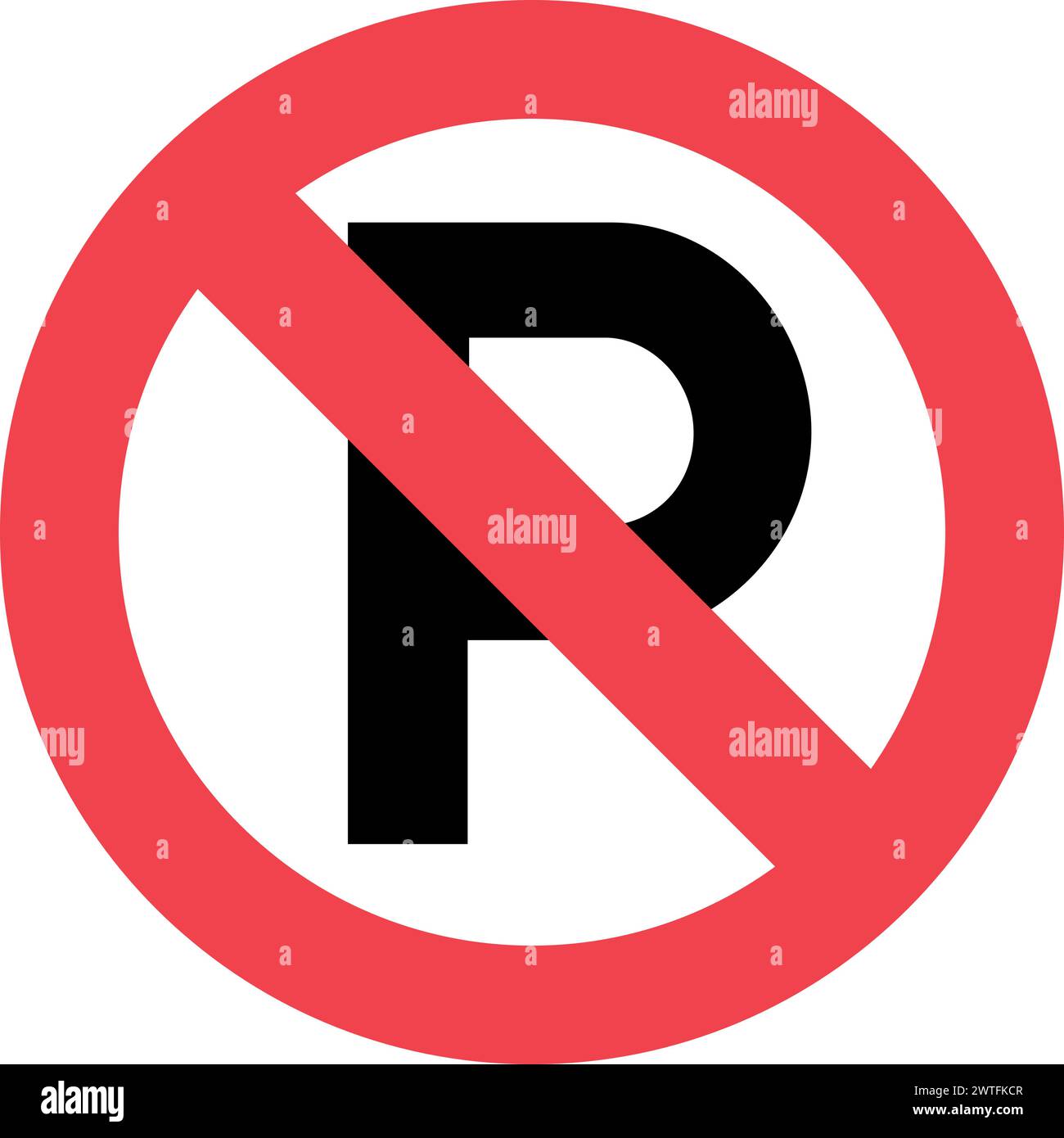 Ban parking Stock Vector Images - Alamy