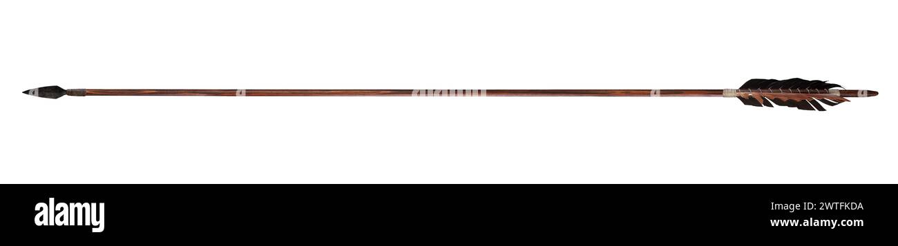 Traditional target medieval arrow isolated on white background Stock ...