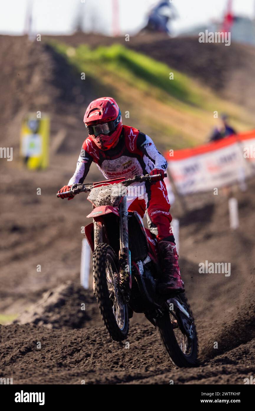 Wonthaggi, Australia, 17 March, 2024. Alex Larwood of SA driving HONDA ...