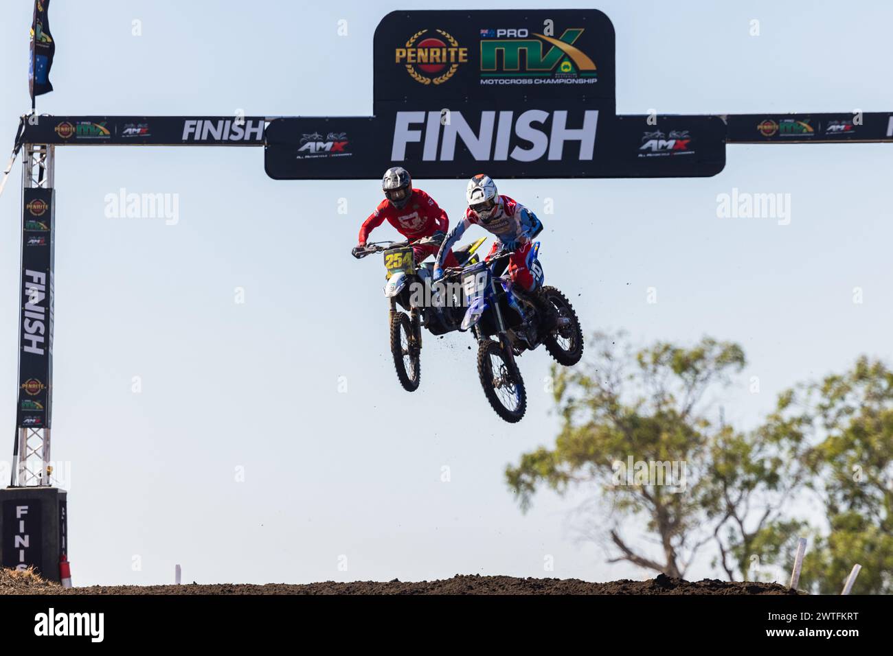 Wonthaggi, Australia, 17 March, 2024. MX3 riders during the Penrite ...