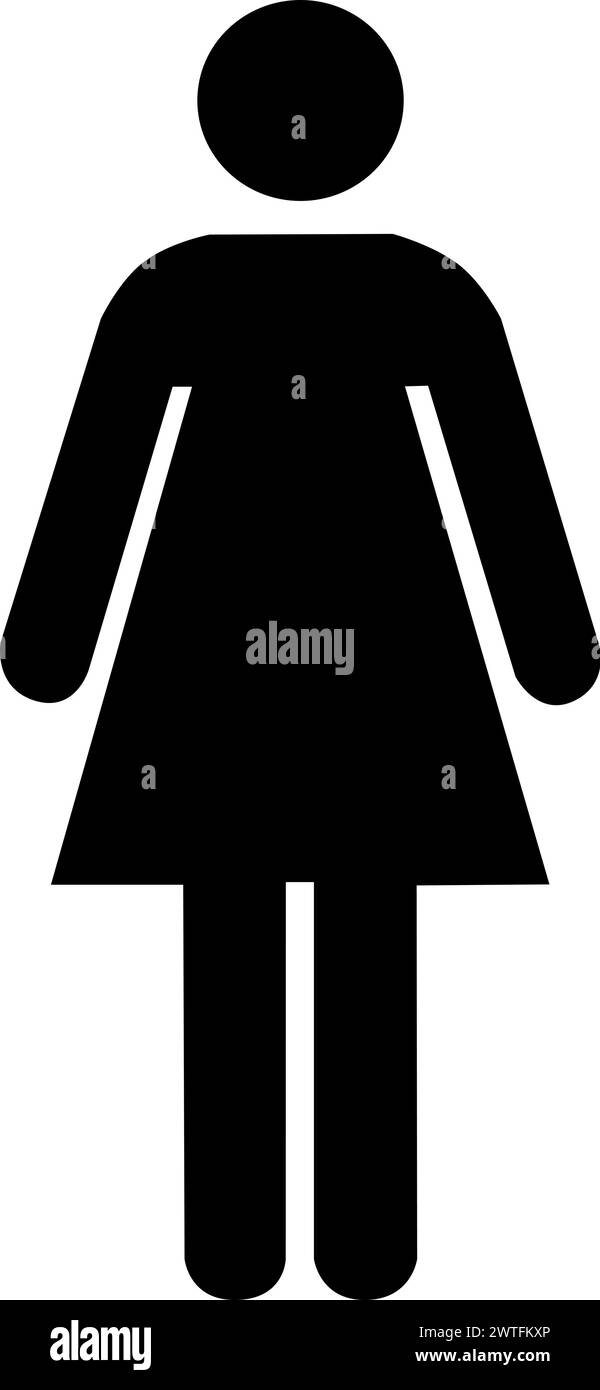 woman restroom sign, WC sign women Stock Vector Image & Art - Alamy