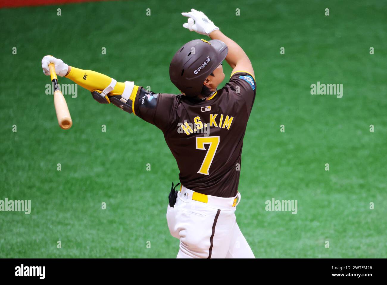 Gocheok Sky Dome, Seoul, South Korea. 17th Mar, 2024. Ha-Seong Kim ...