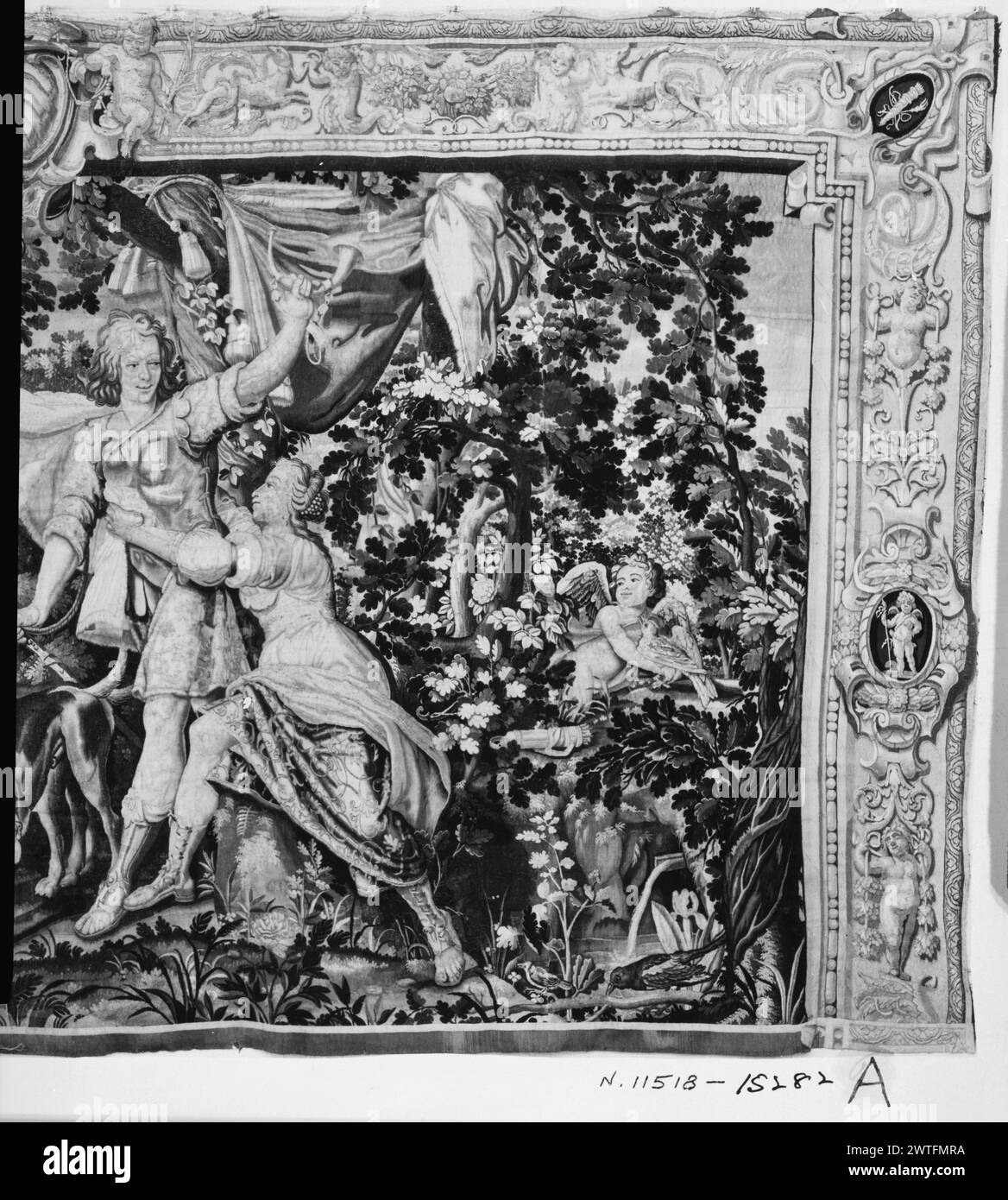 Venus (Aphrodite) trying to prevent Adonis from going hunting. Vouet ...