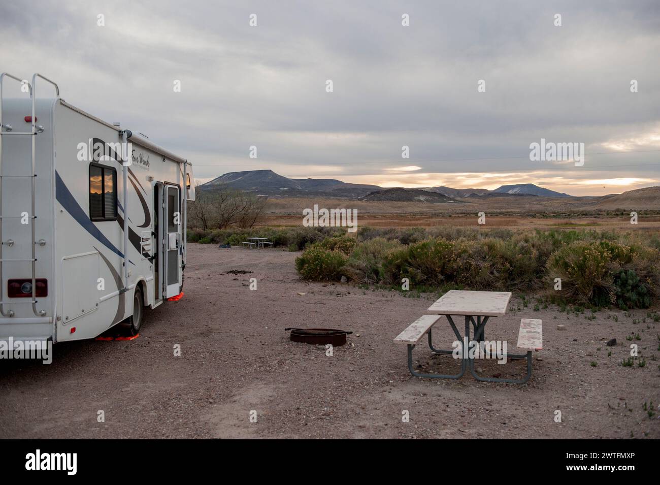 The Virgin Valley campground in the Sheldon National Wildlife Refuge of ...