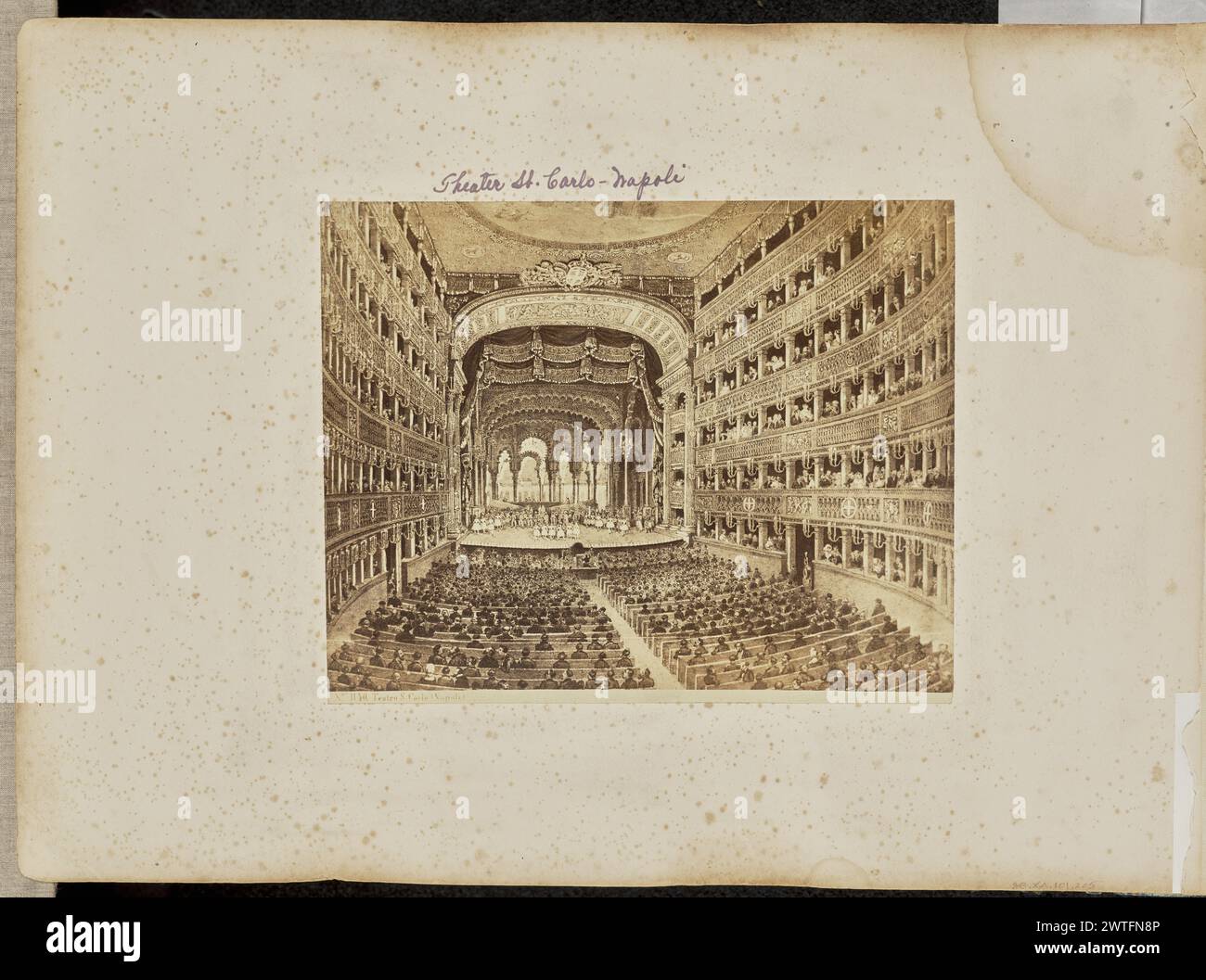 Teatro S. Carlo (Napoli). Giorgio Sommer, photographer (Italian, born ...