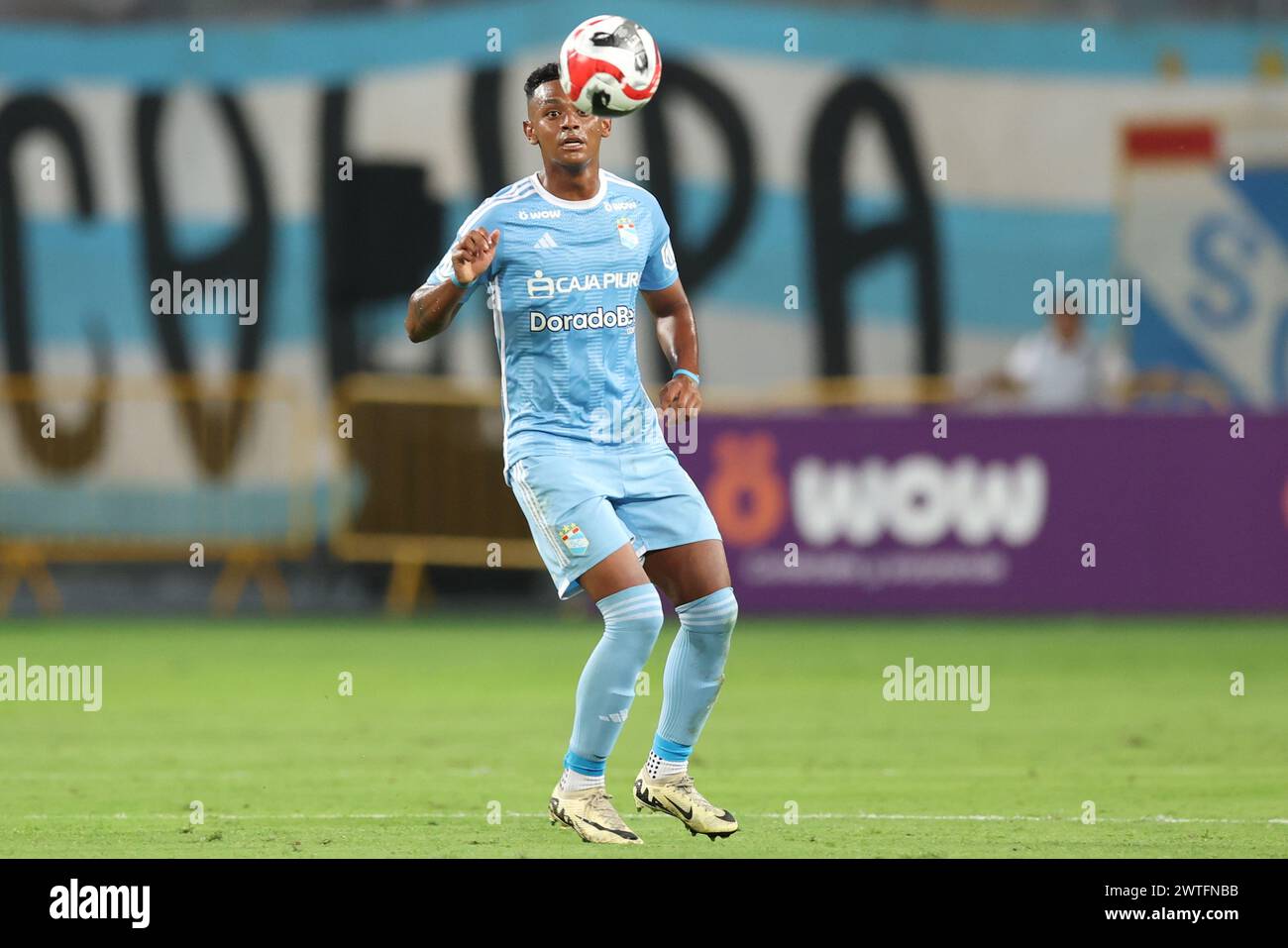 Lima, Peru. 13th Mar, 2024. Franco Medina of Sporting Cristal during ...