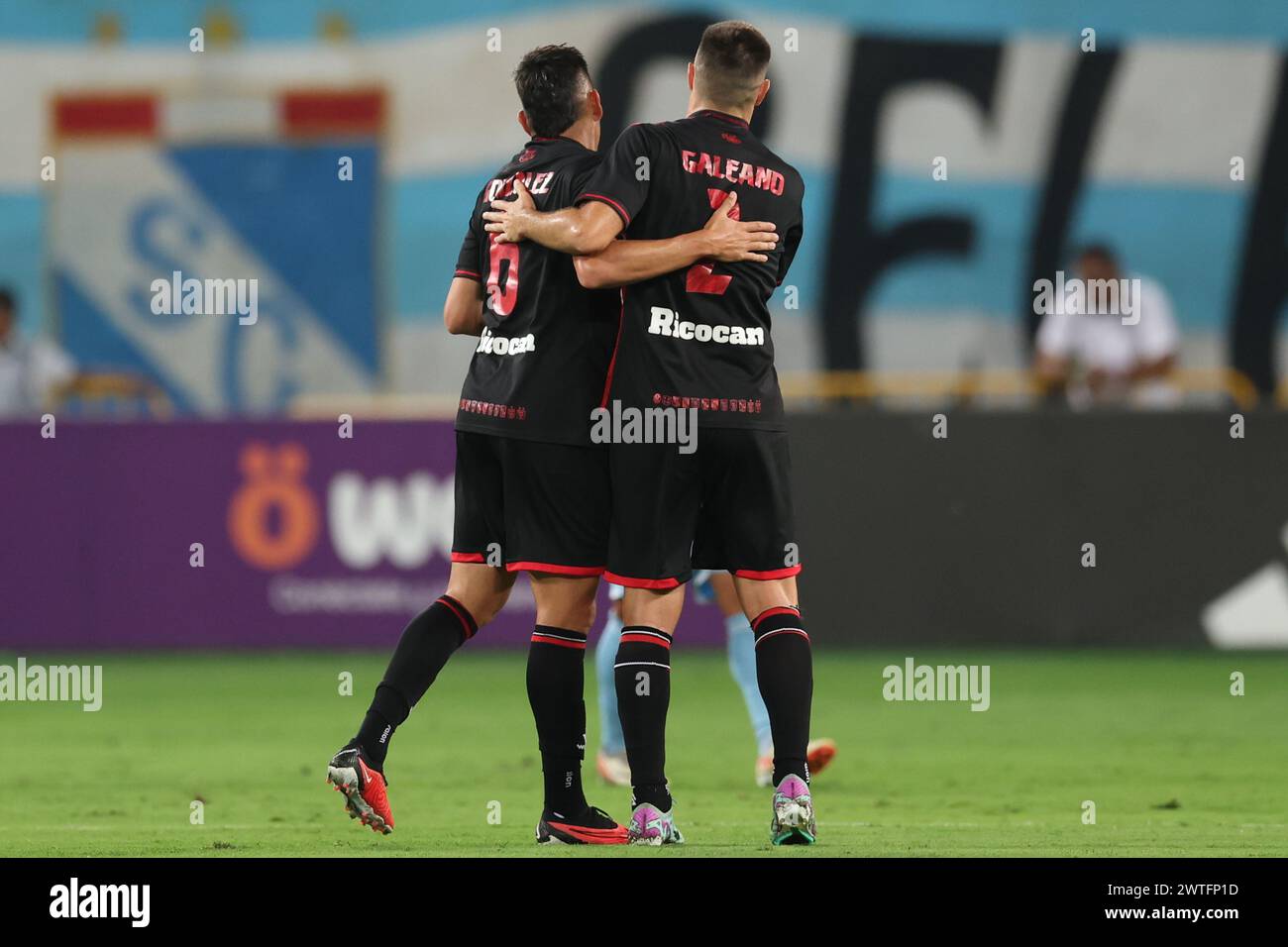 Lima, Peru. 13th Mar, 2024. Leonel Galeano and Leonel Gonzalez of ...