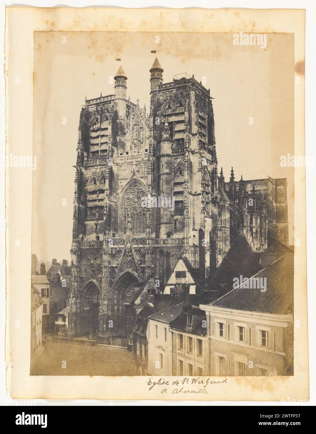 Collegiate Church of Saint-Vulfran. Unknown, photographer about 1850s ...