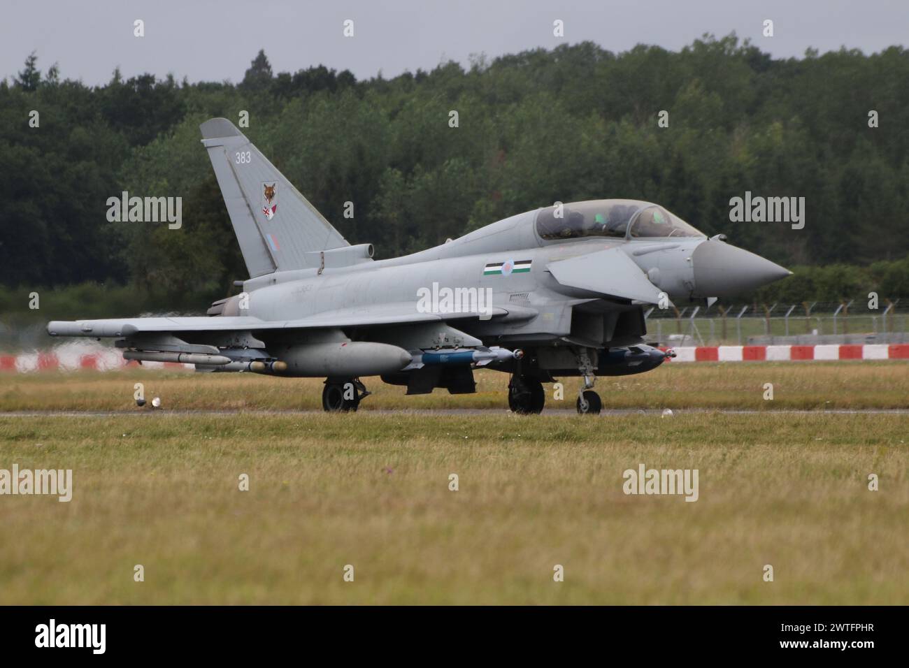 ZK383, a Eurofighter Typhoon T3 operated by 12 Squadron, a joint Royal ...