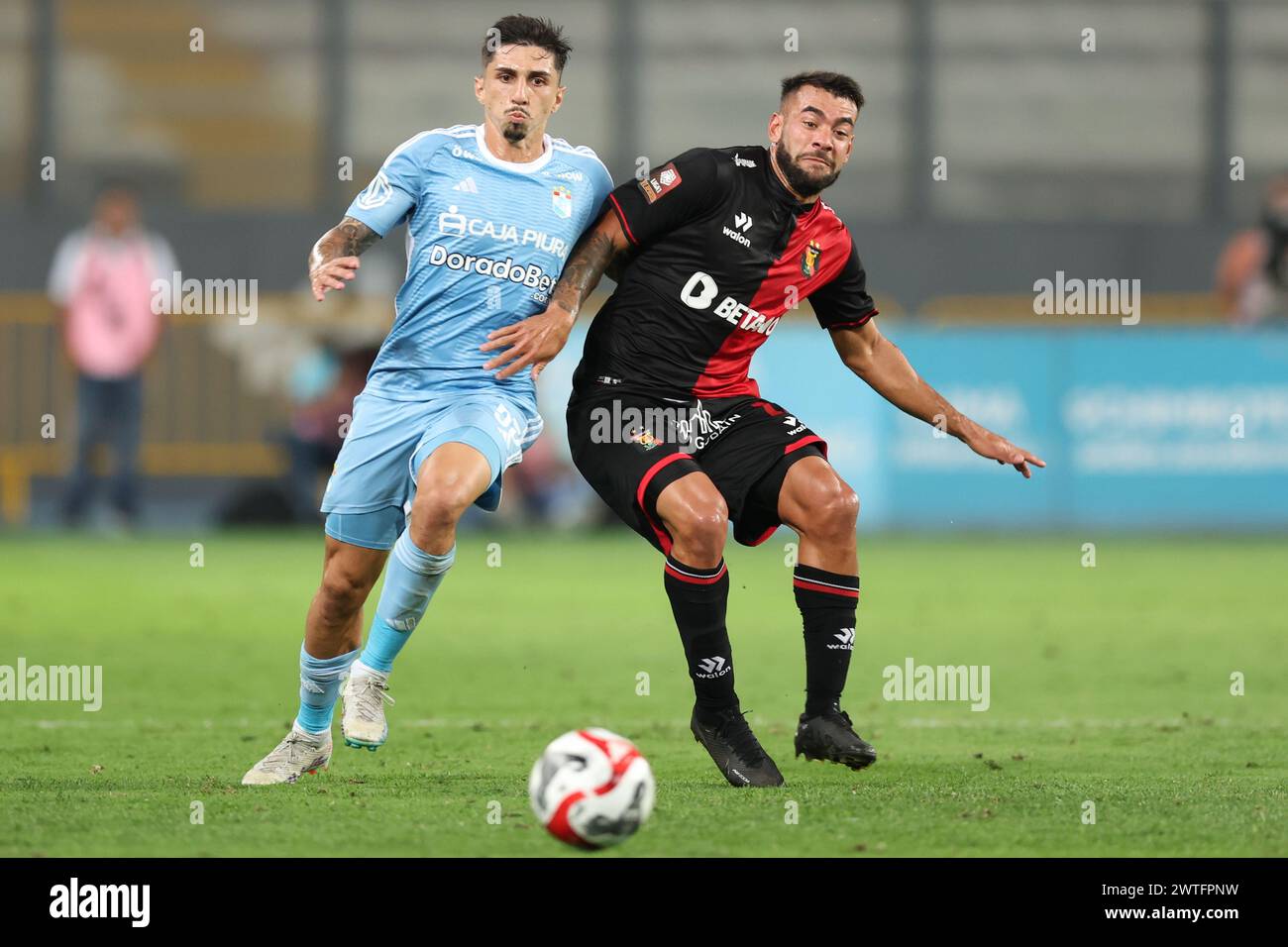 Lima, Peru. 13th Mar, 2024. Gustavo Cazonatti of Sporting Cristal and ...