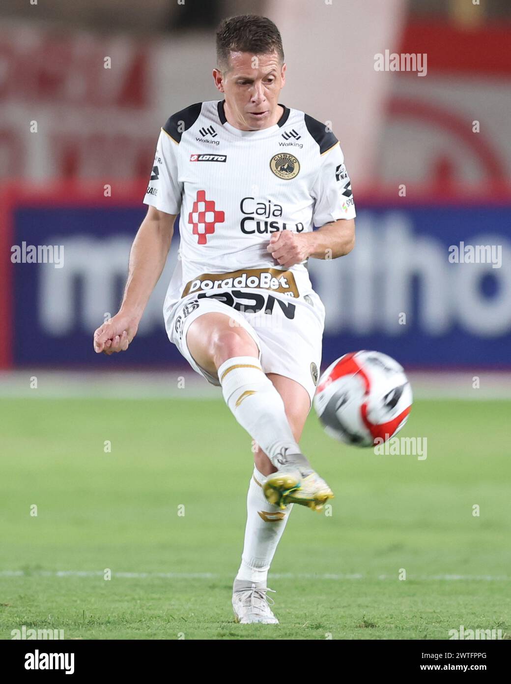 Lima, Peru. 12th Mar, 2024. Nicolas Silva of Cusco FC during the Torneo ...