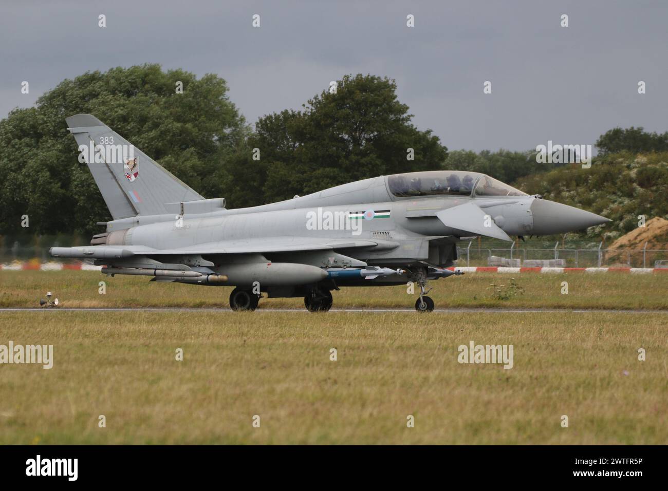 ZK383, a Eurofighter Typhoon T3 operated by 12 Squadron, a joint Royal ...