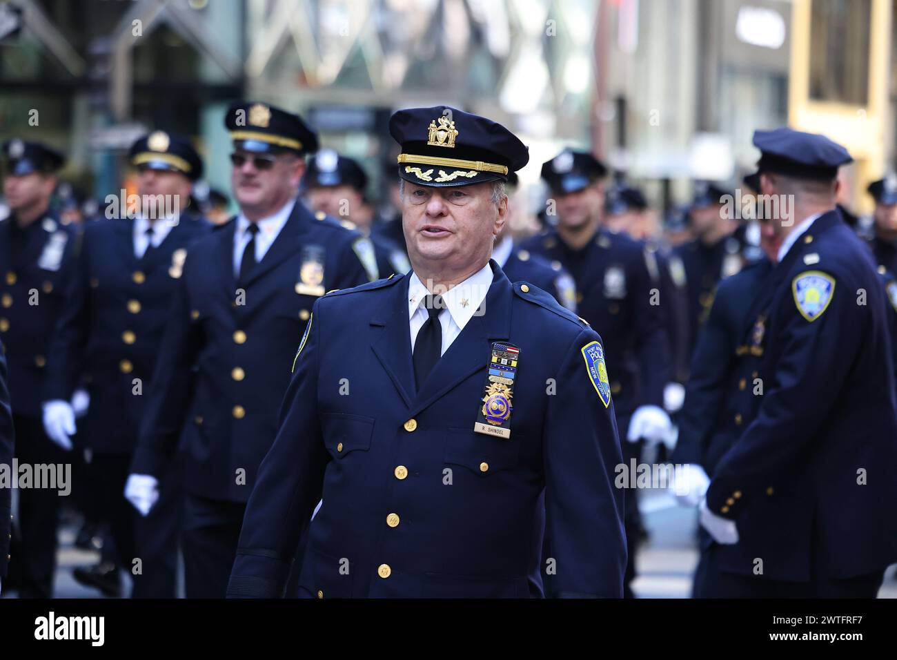 Port Authority Police March in the St. Patrick's Day Parade on Fifth ...