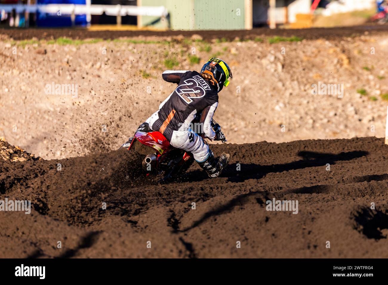 WONTHAGGI, AUSTRALIA - MARCH 17: Madison Healey of VIC driving GAS GAS ...