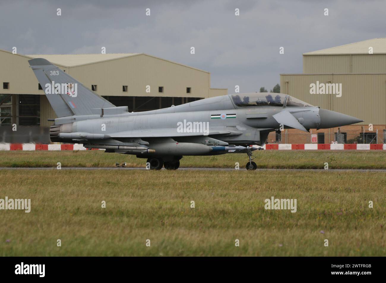 ZK383, a Eurofighter Typhoon T3 operated by 12 Squadron, a joint Royal ...